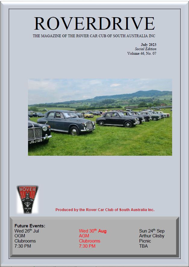 Rover Car Club of South Australia Inc.